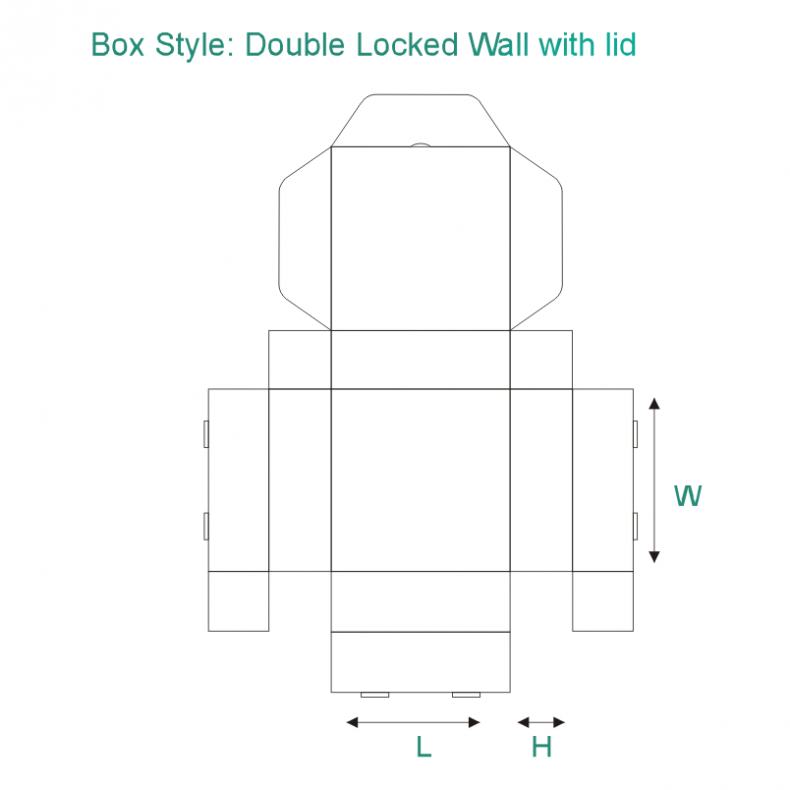 Custom Double Locked Wall with Lid Boxes