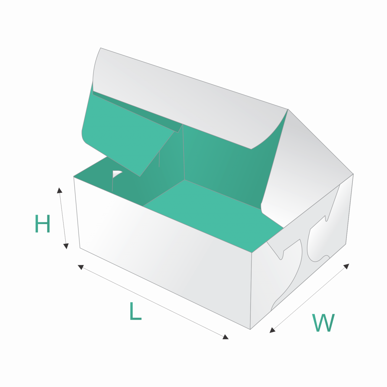 Custom Boxes with Side Lock Corner