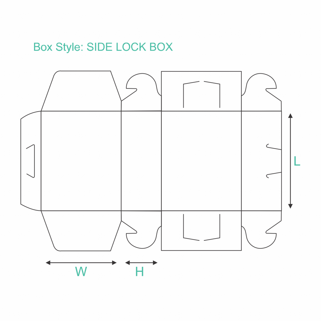 Custom Boxes with Side Lock Corner