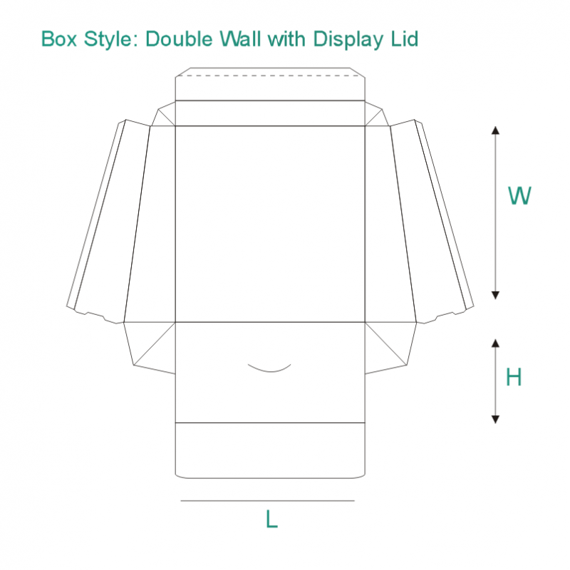 Customized Boxes Double Wall with Display Lid